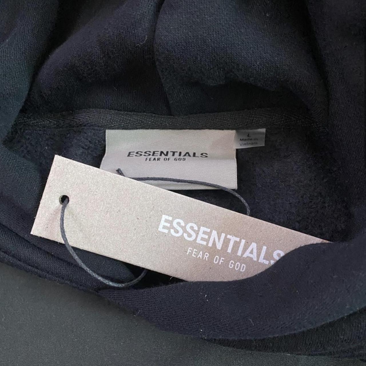 Black Essentials Hoodie Pullover Fear of God... - Depop