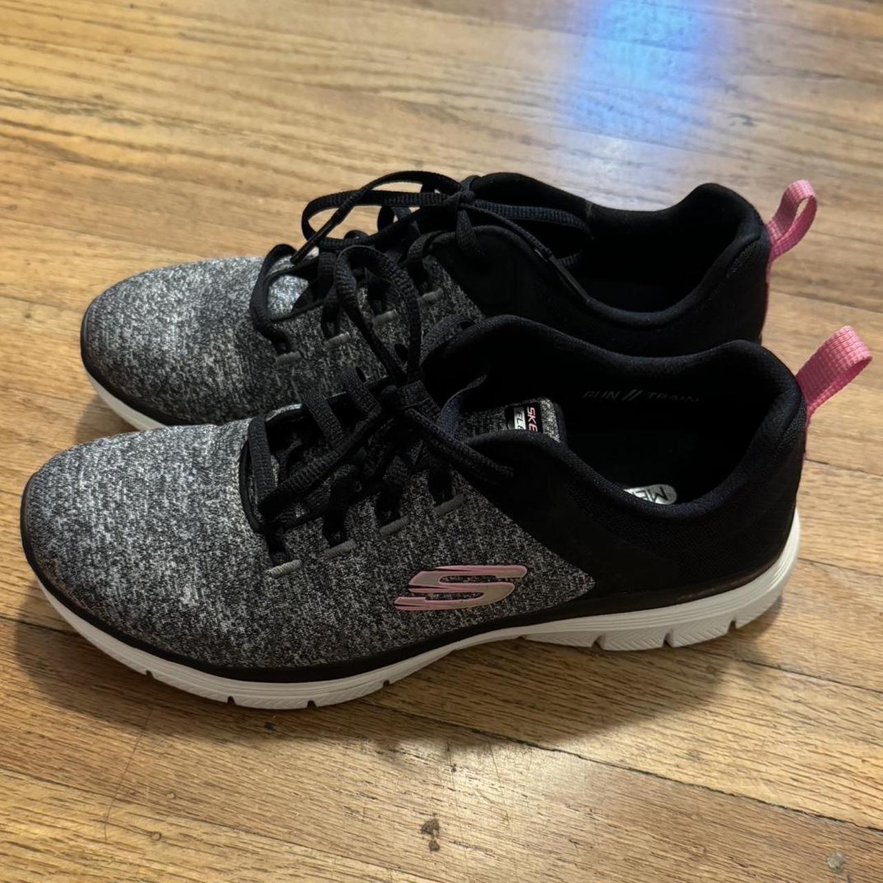 Sketchers Grey Flex-Lite Memory Foam Flex Appeal... - Depop