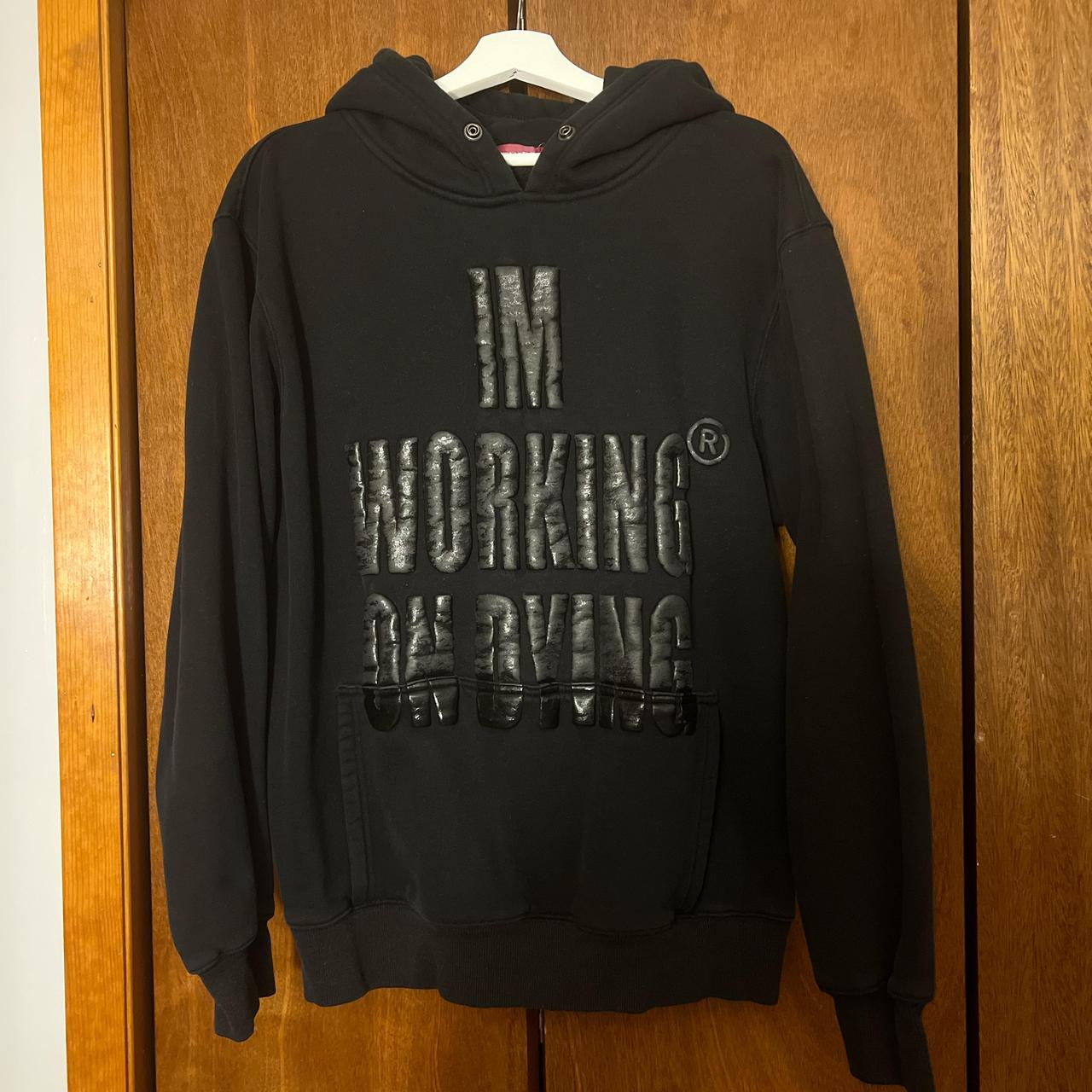 reckless scholars i’m working on dying hoodie puff... - Depop