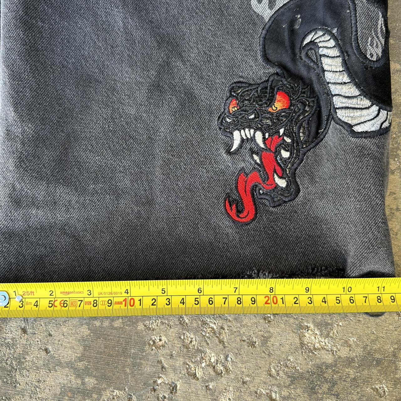 JNCO HISSING SNAKES 90s Jeans 34x32 Measurements... - Depop