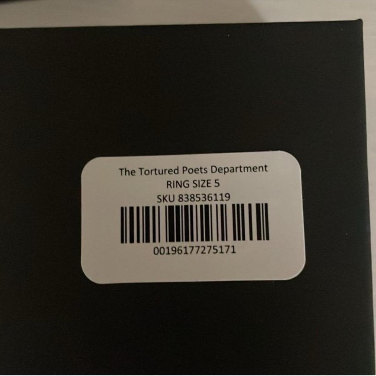 Official Taylor Swift TTPD ring. Size 5. Smoke free... - Depop