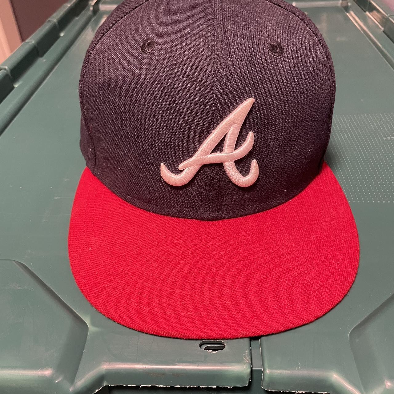 Size 7 1/4 Atlanta Braves Fitted Cap. Pretty much... - Depop