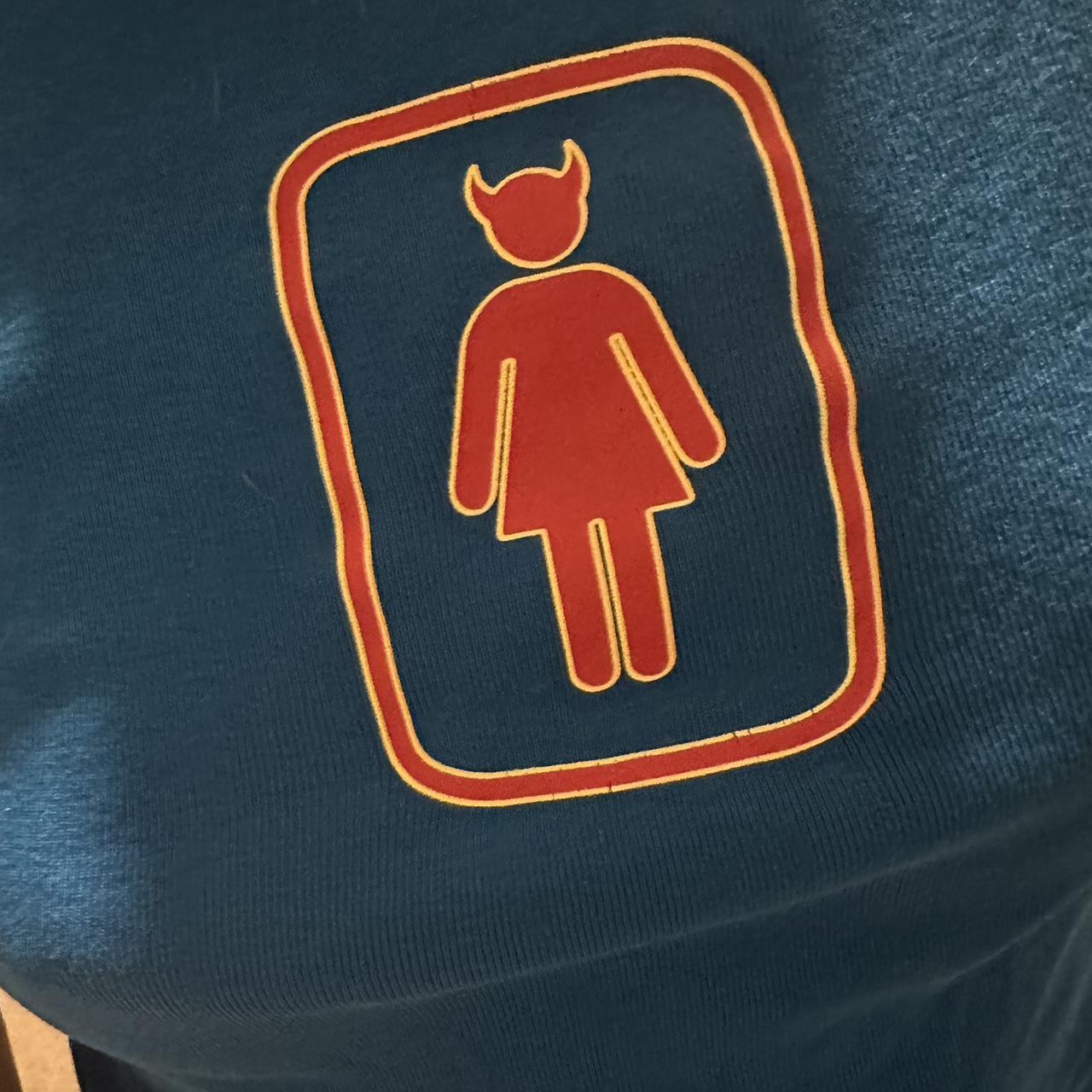 Basic pleasure mode ‘she devil’ ringer Baby tee from... - Depop