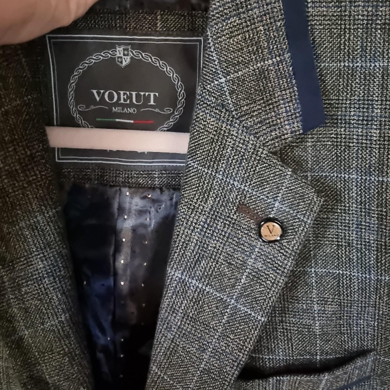 Voeut Milan chequered tailored Blazer size 38 #Voeut... - Depop