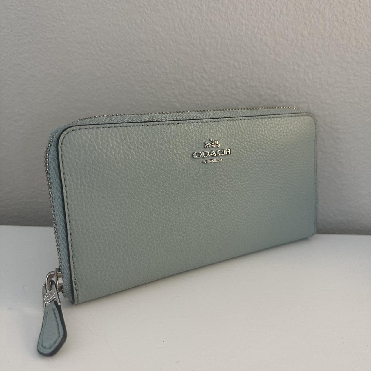Teal Coach Wallet (Like New) - Depop