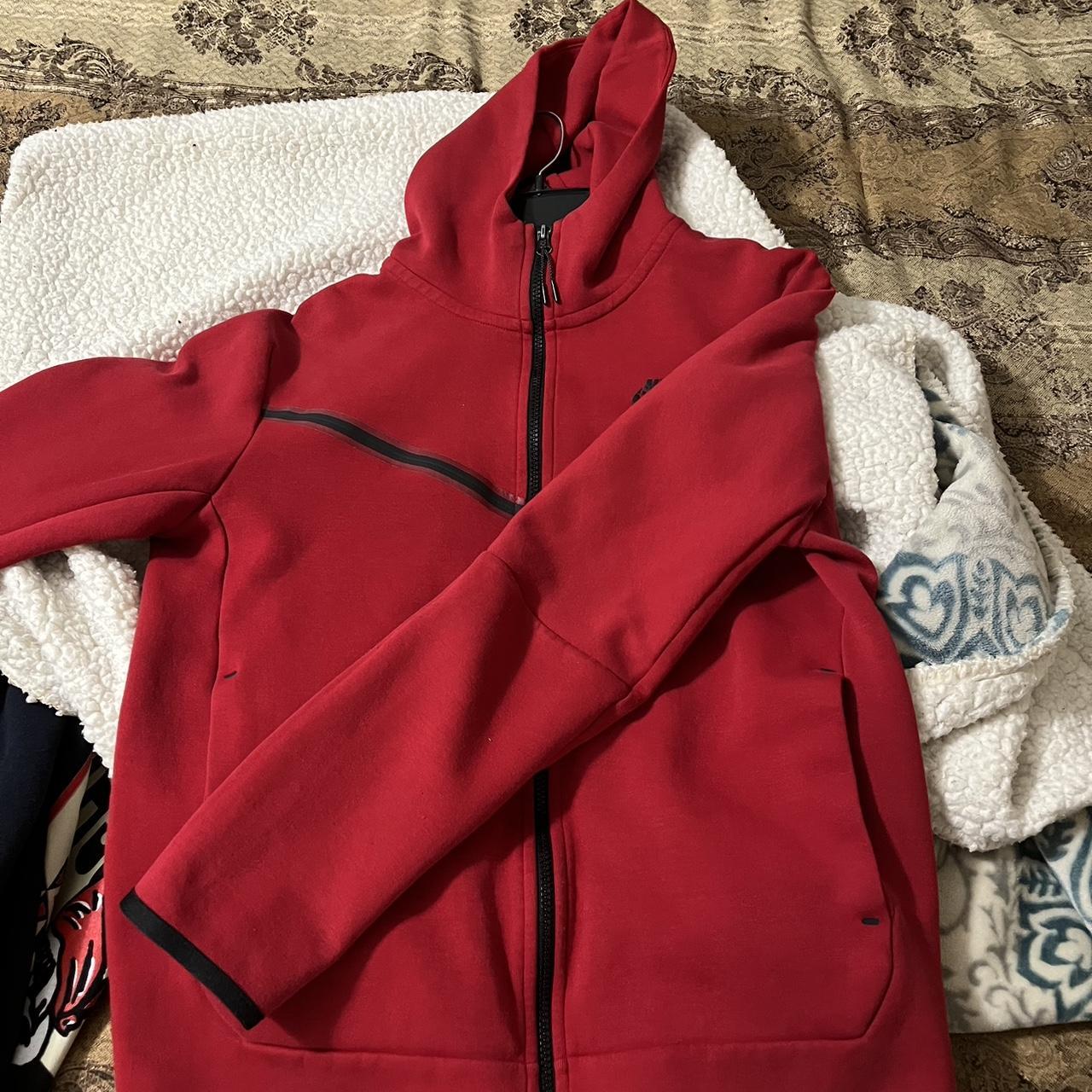 Red Nike tech size Medium in men’s open to offers... - Depop