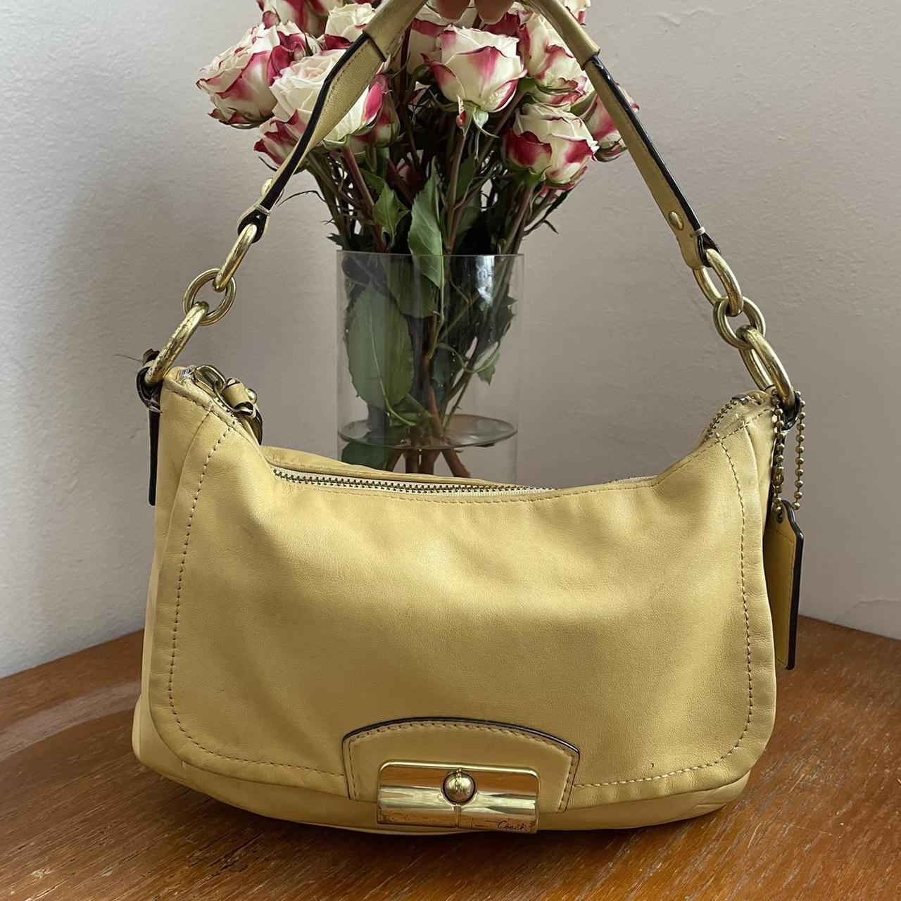 Coach Women's Yellow Bag | Depop