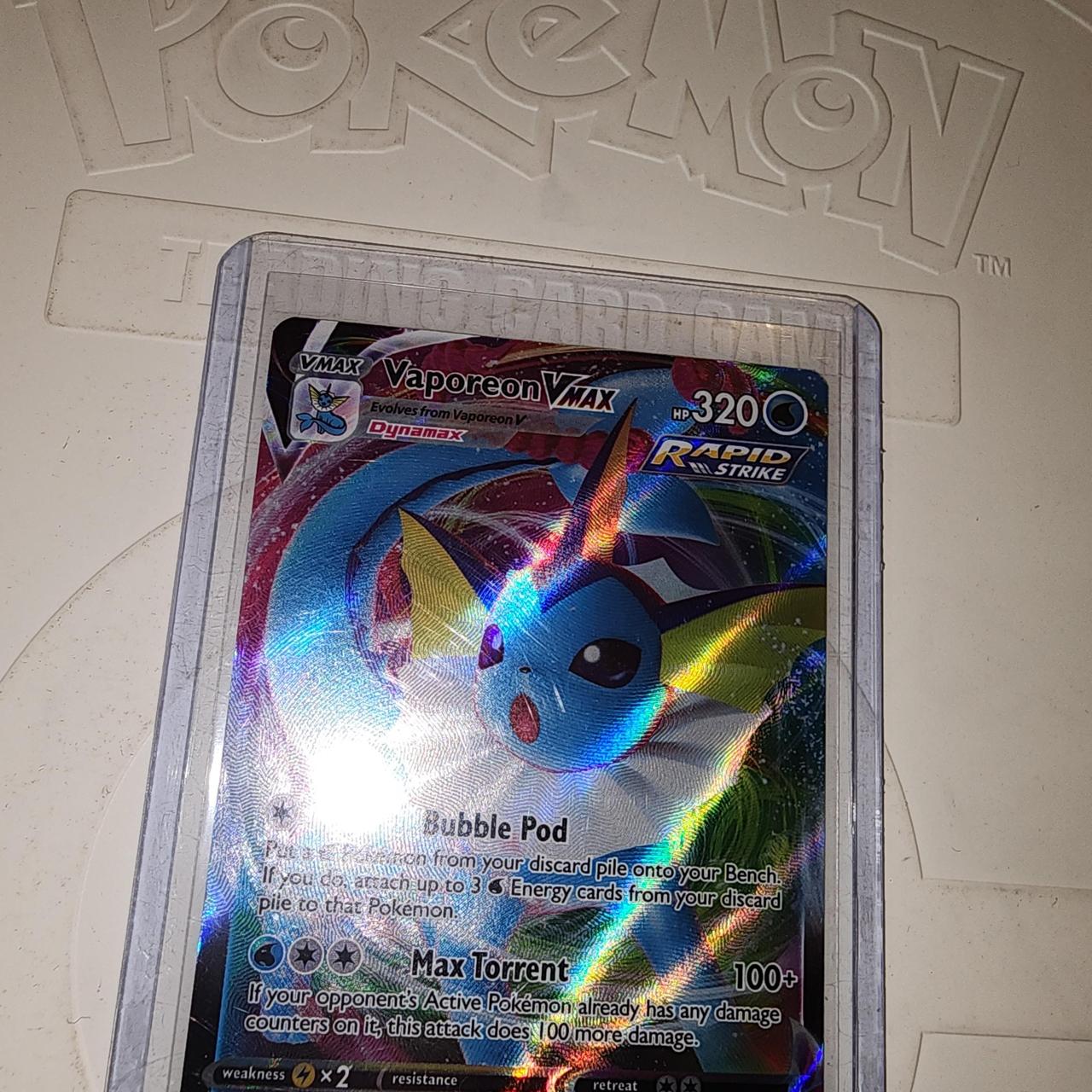 Vaporeon VMAX Rare Pokémon card #PokemonTCG | Depop
