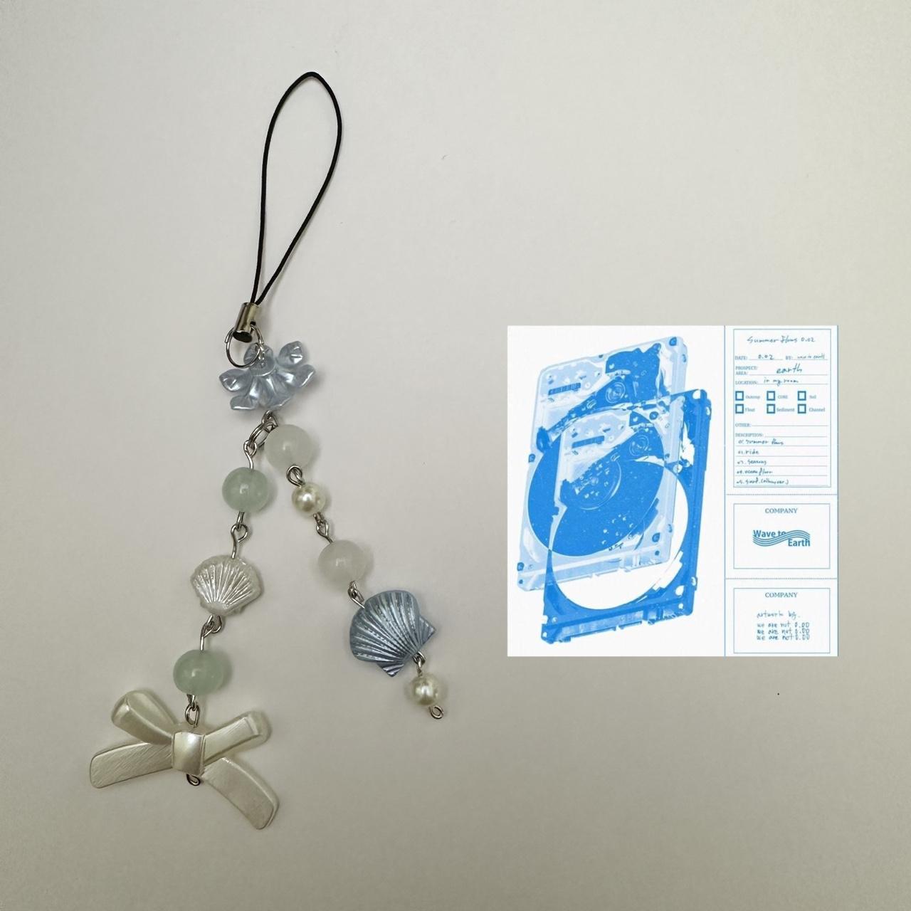 handmade seasons wave to earth inspired phone charm... - Depop