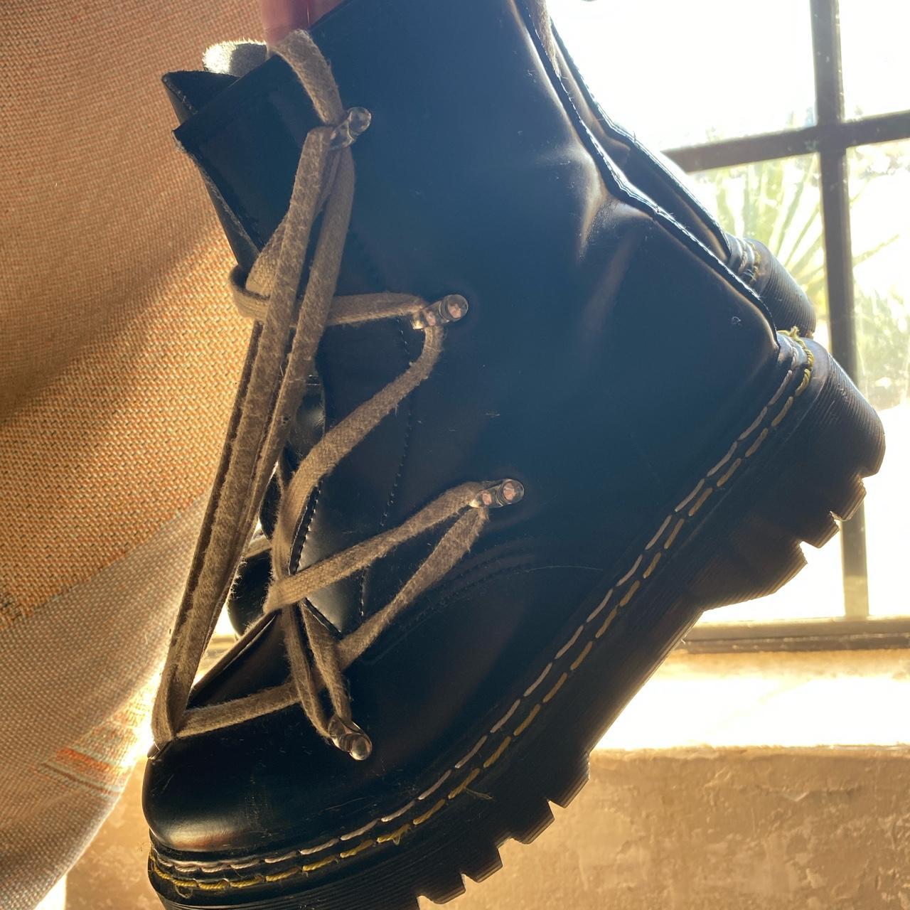 Rick Owens x Dr. Martens 1460 Bex Leather Boot Used... - Depop