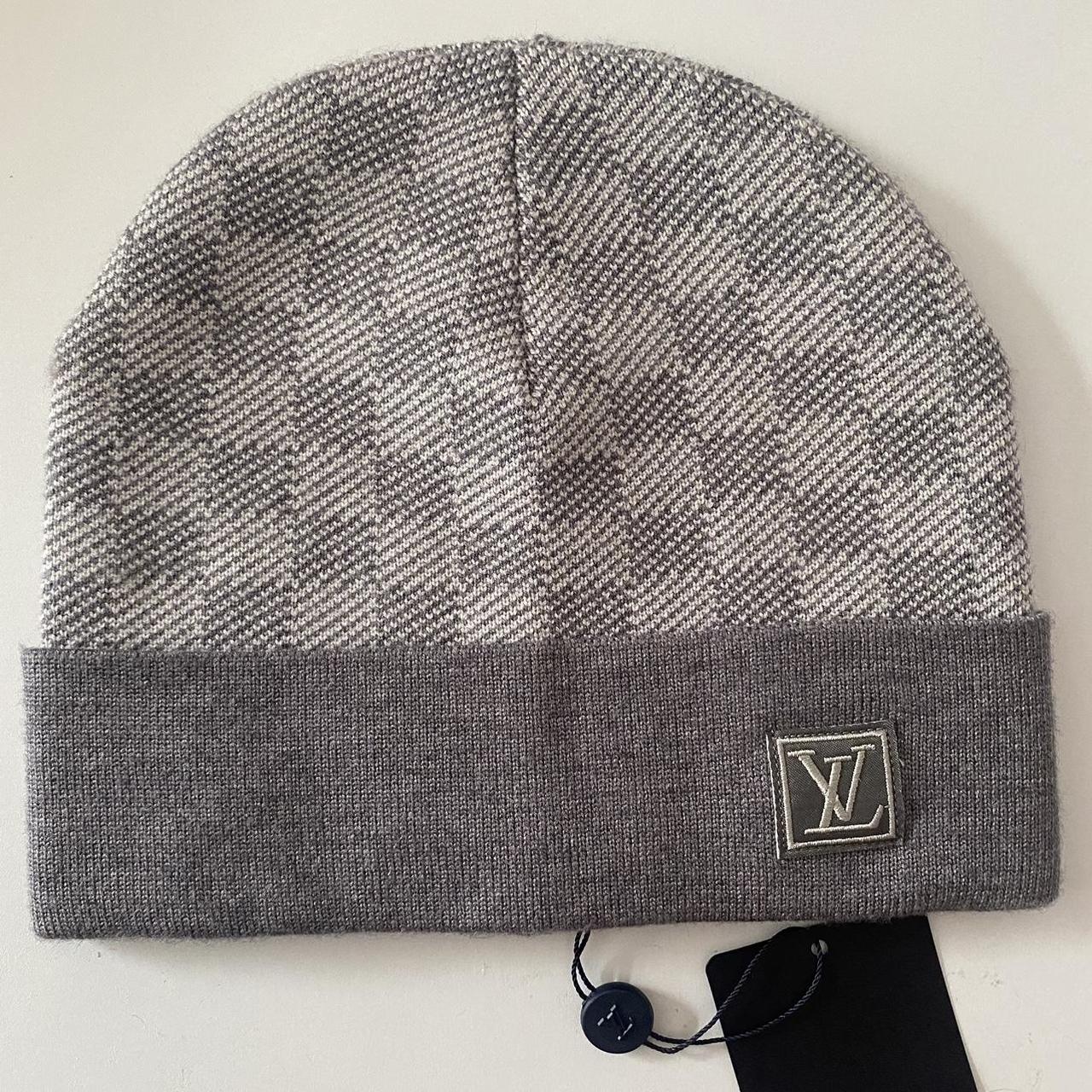 Grey LV beanie Brand new Embrace elegance and... - Depop