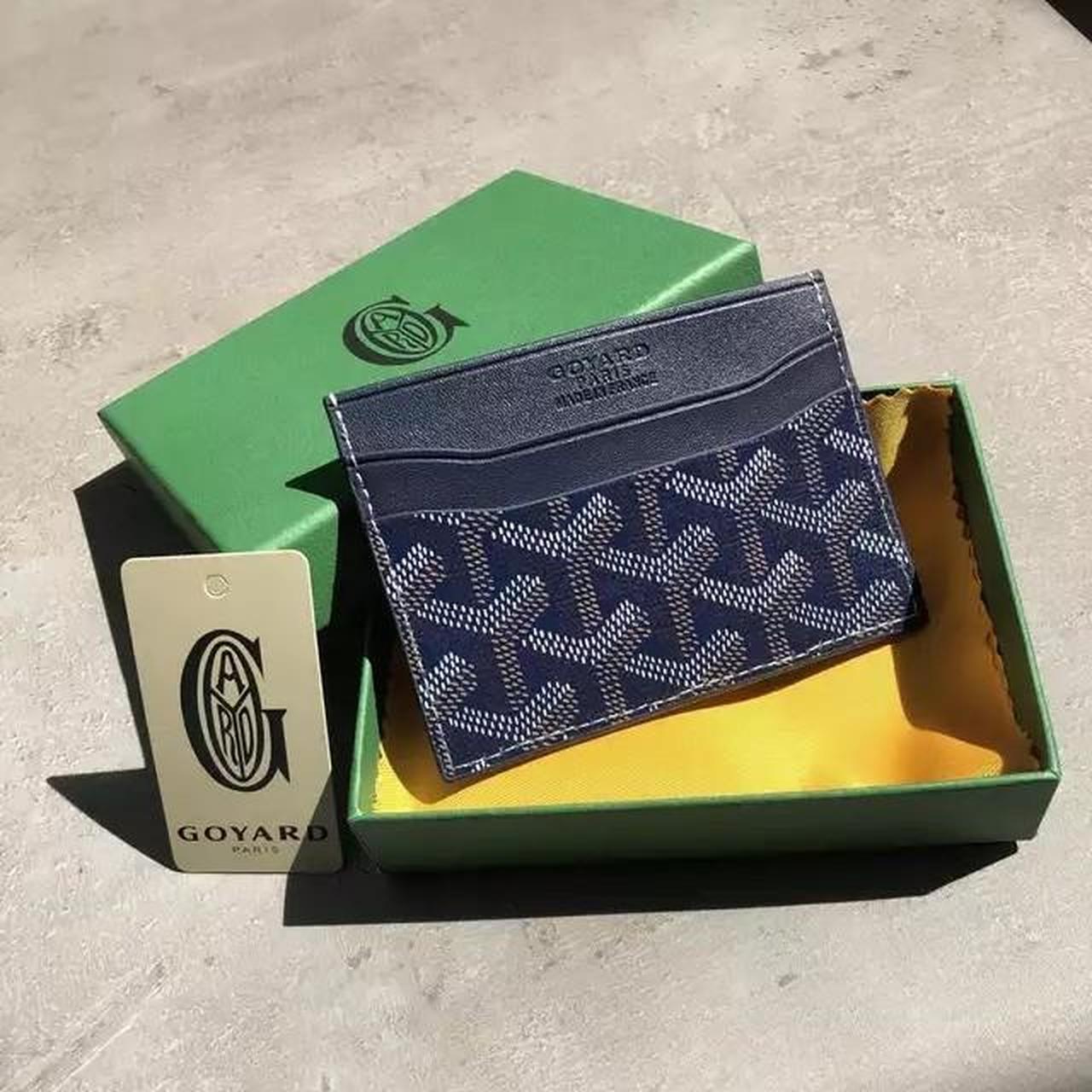Goyard Card Holder Wallet Blue Brand New Never... - Depop