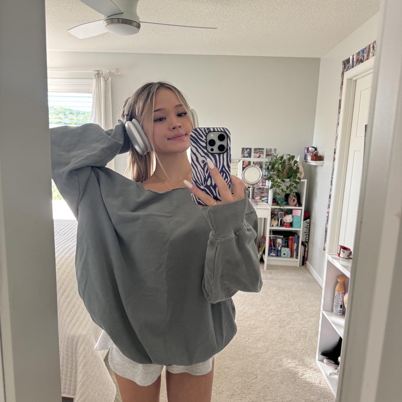 brandy melville off the shoulder crew size - one size - Depop