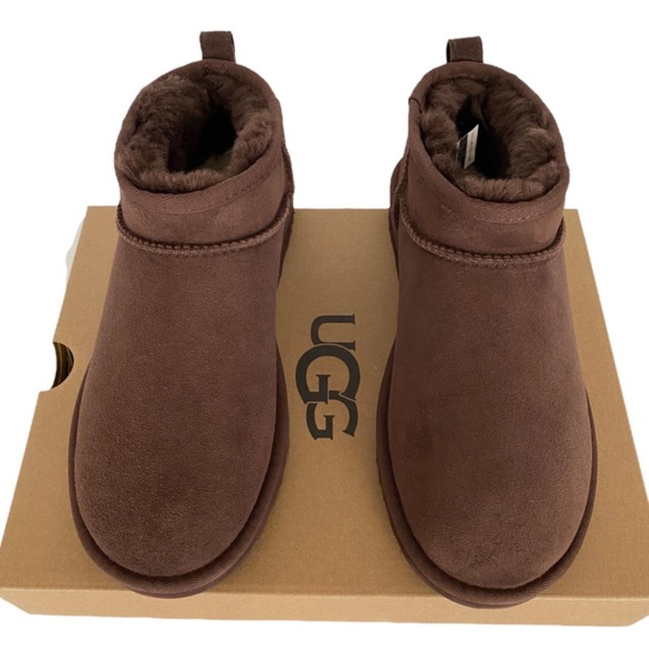 Ugg Classic Ultra Mini Burnt Cedar Women Size... - Depop