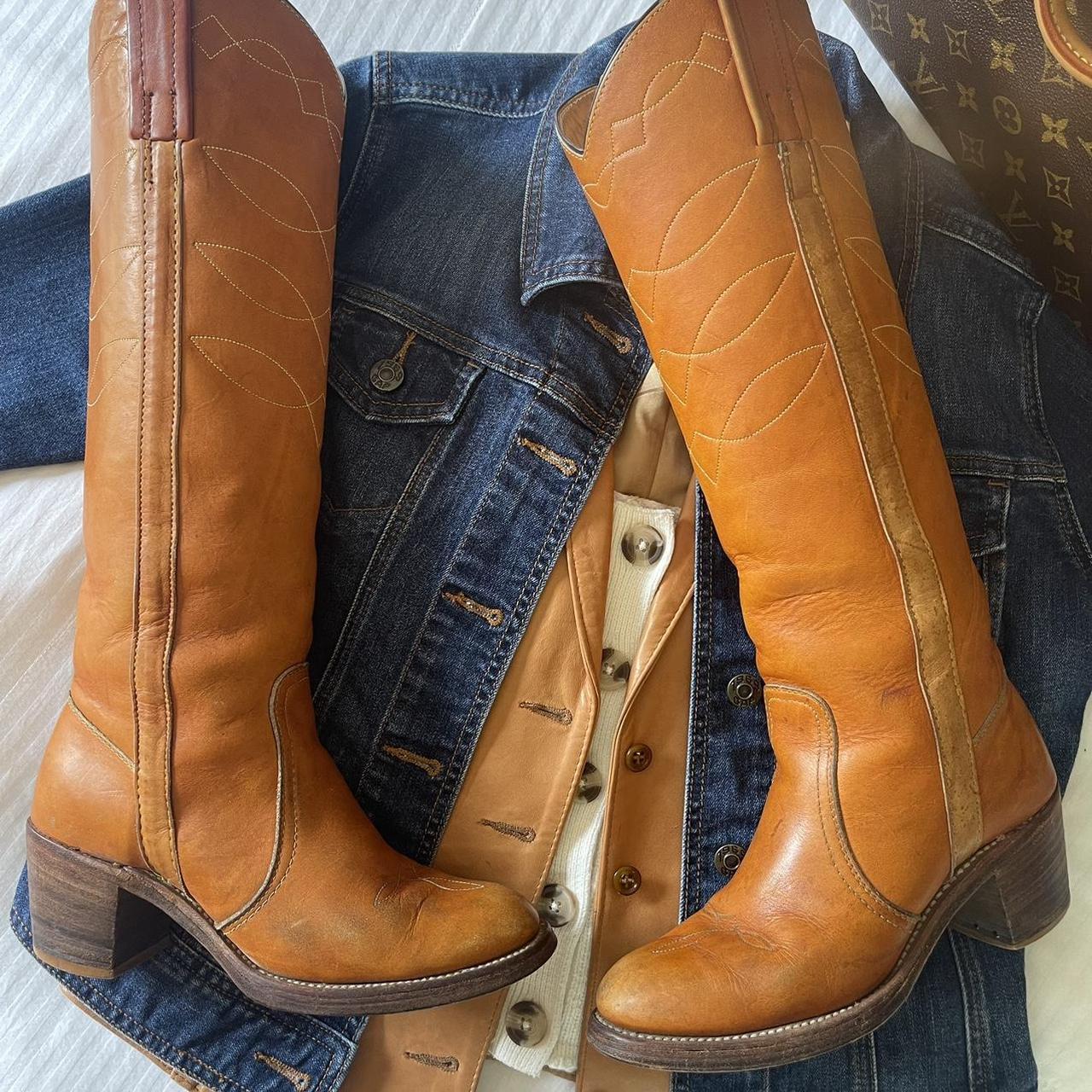 FRYE | Black Label Sunrise Stitched Campus... | Depop