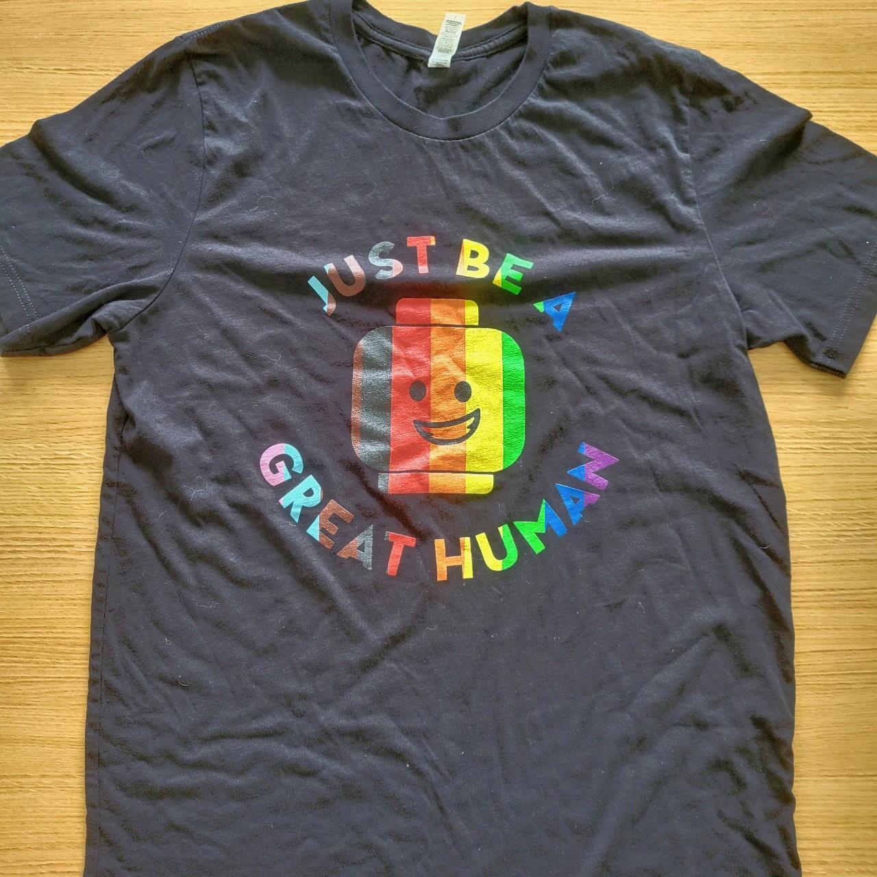 LEGO "Just Be a Good Person" Pride shirt Good... - Depop