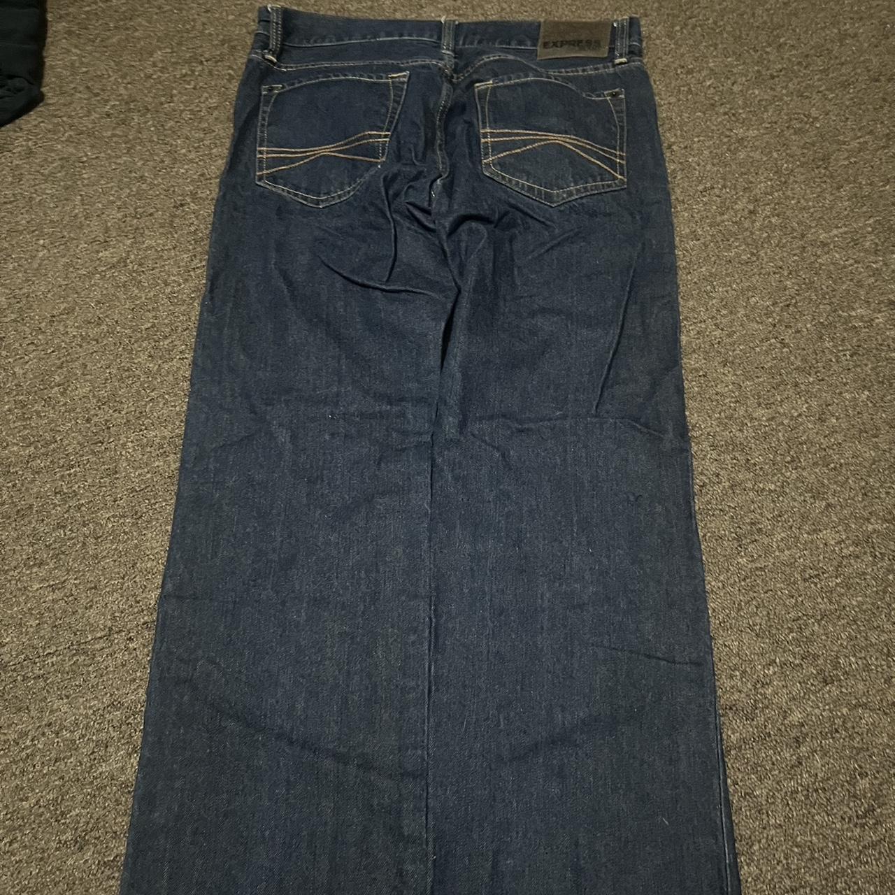 Dark Blue Express Jeans 32x32 - Depop
