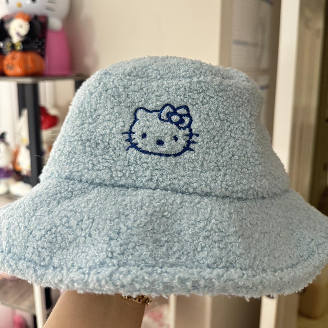 Blue Hello Kitty bucket hat #HelloKitty - Depop