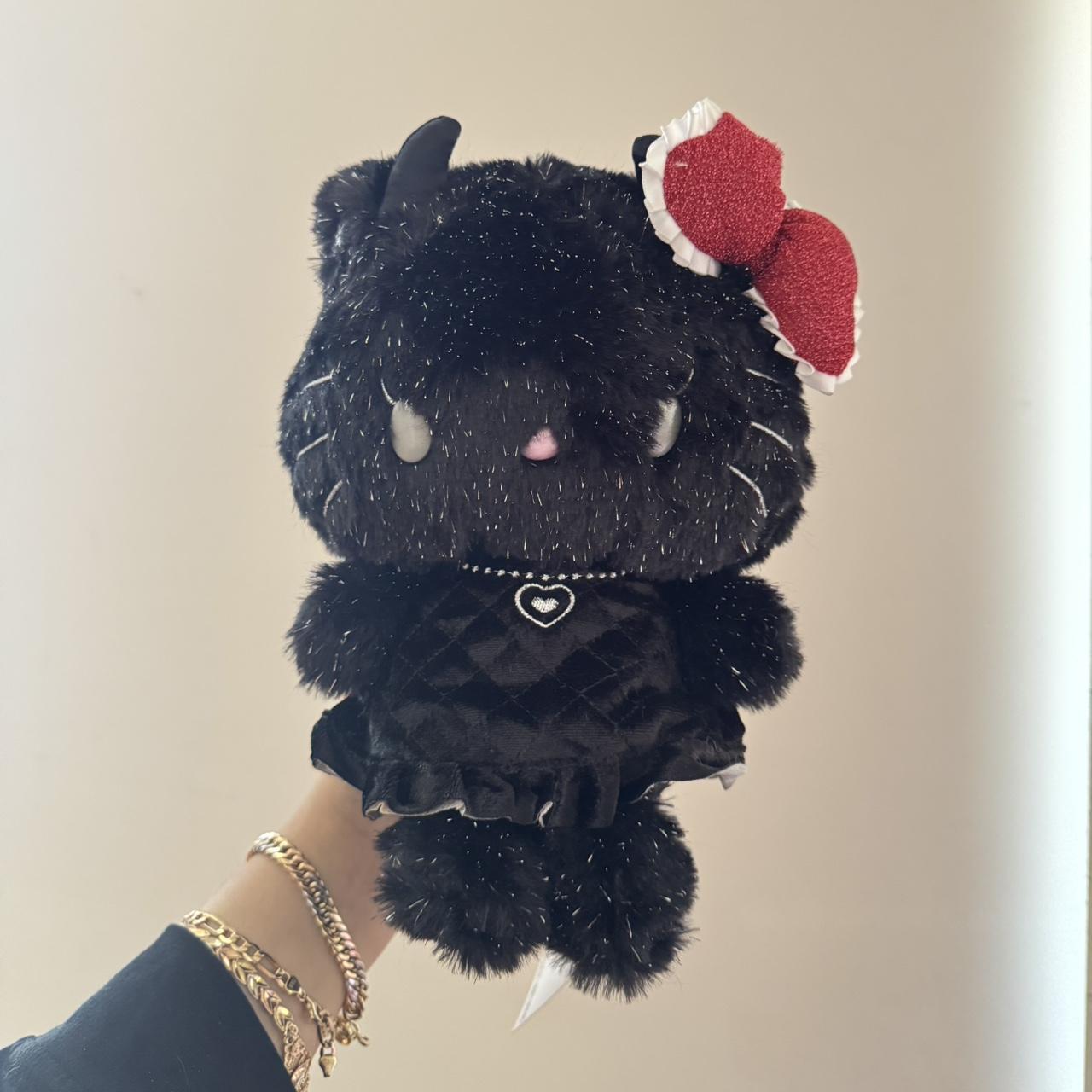Black and red Hello Kitty plush #Sanrio | Depop