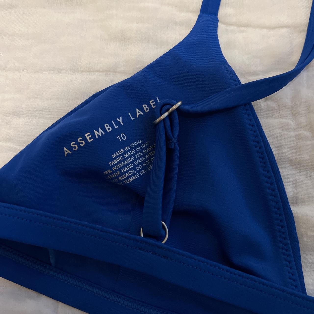 Lapis blue assembly label bikini. Only worn once. - Depop