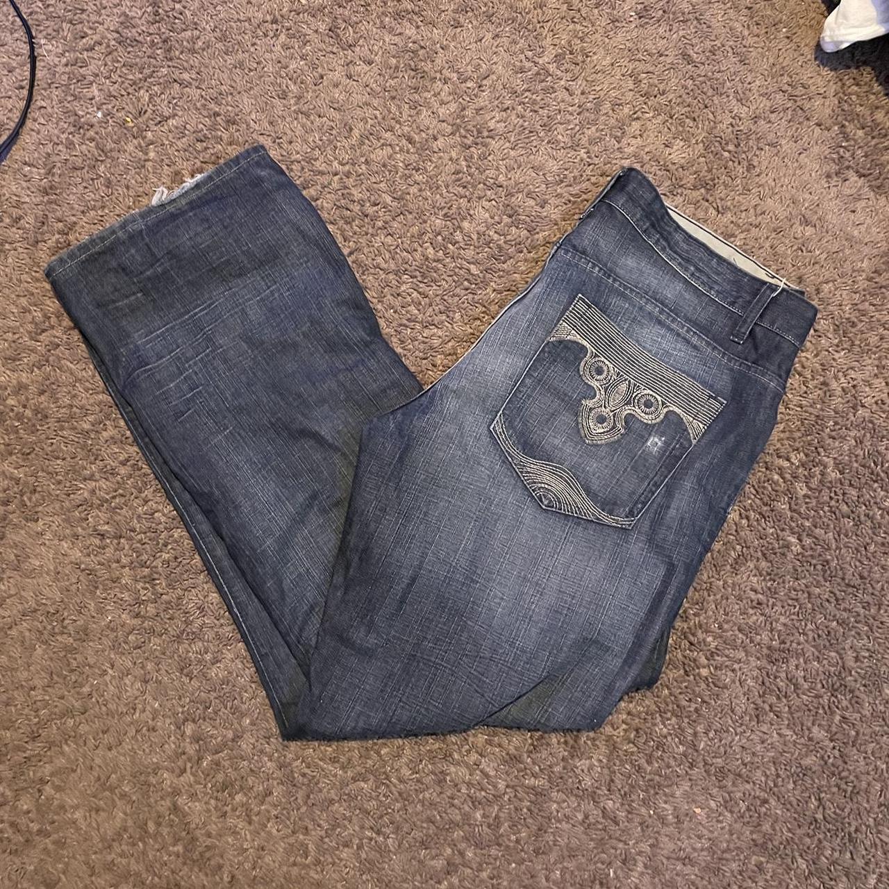 Cool pocket design jeans with nice fade decent heel... - Depop