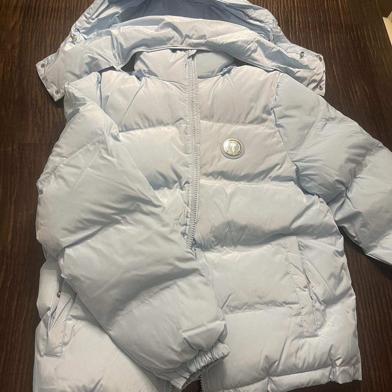 Trapstar Ice Blue Puffer 2.0 Detachable Hood Bought... - Depop