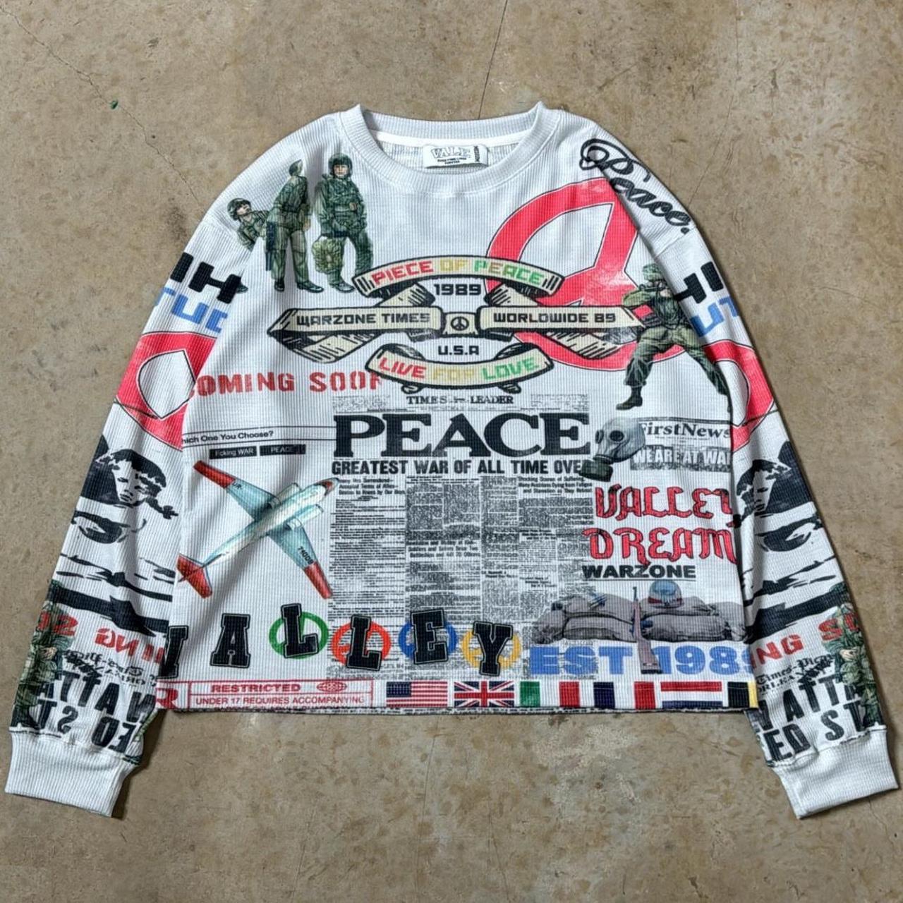 vale lives peace long sleeve fire in person XXL... | Depop