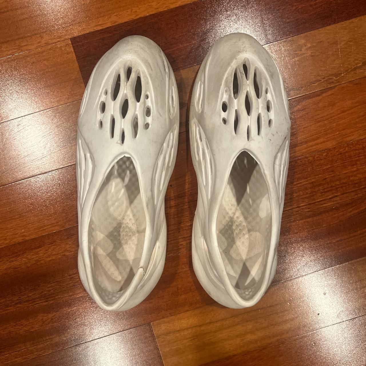 Yeezy foam runner fits 11-12 Very worn ripped... | Depop