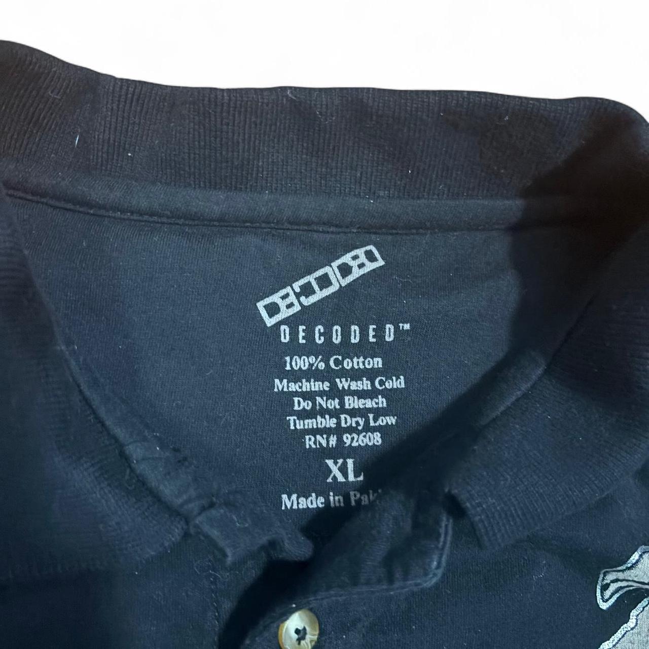 Super sick affliction style Black polo shirt with... | Depop