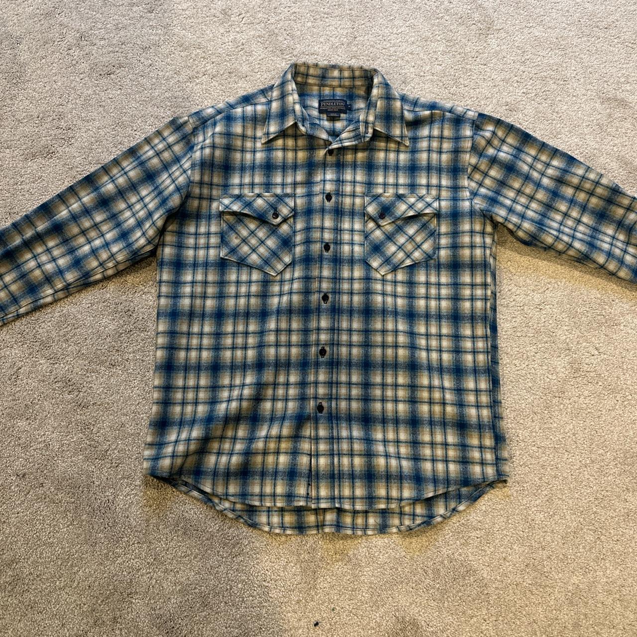 Men’s Western style wool Pendleton shirt. Beautiful... - Depop
