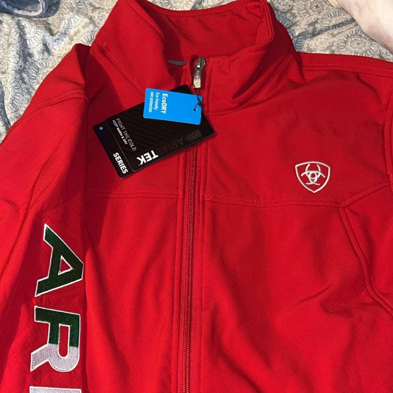 XL Red Ariat Jacket. Never been worn. New with tag - Depop