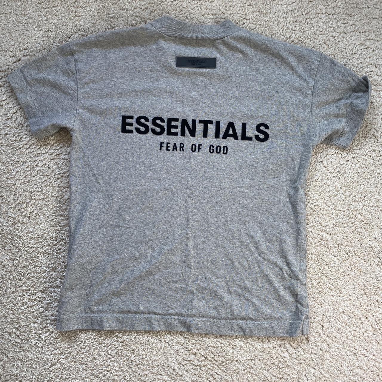 Essentials Fog T-shirt SIZE 8 kids #bape... - Depop