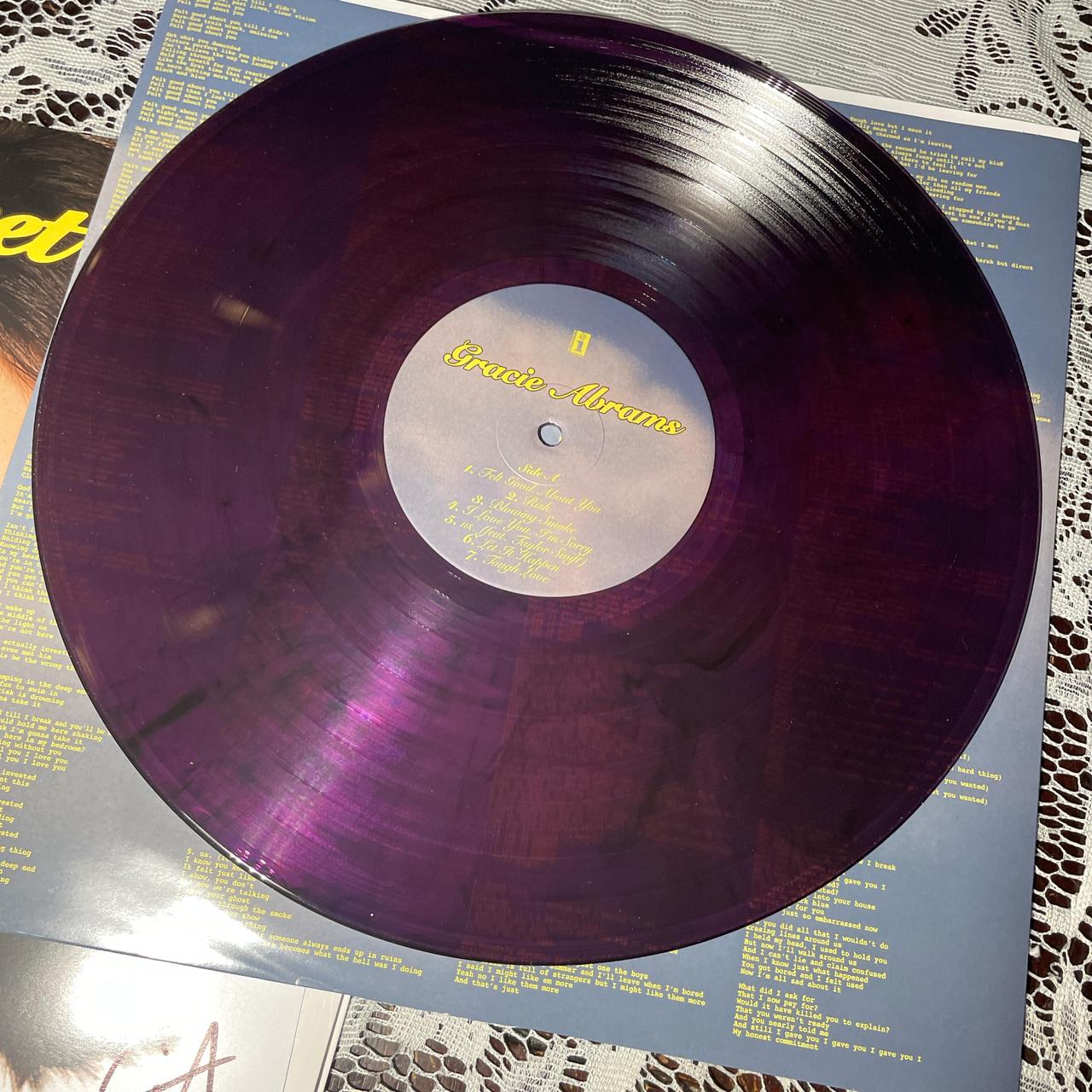 Signed Gracie Abrams #TheSecretOfUs purple pressed... | Depop