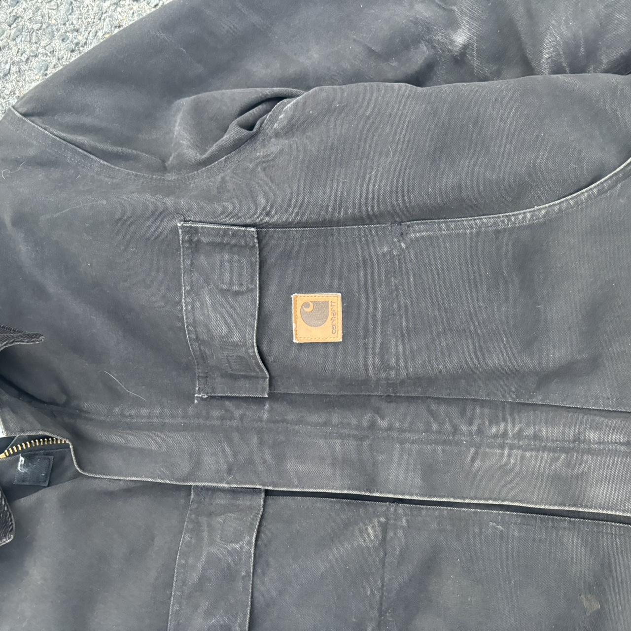 Vintage Faded Carhartt Work Jacket - Depop