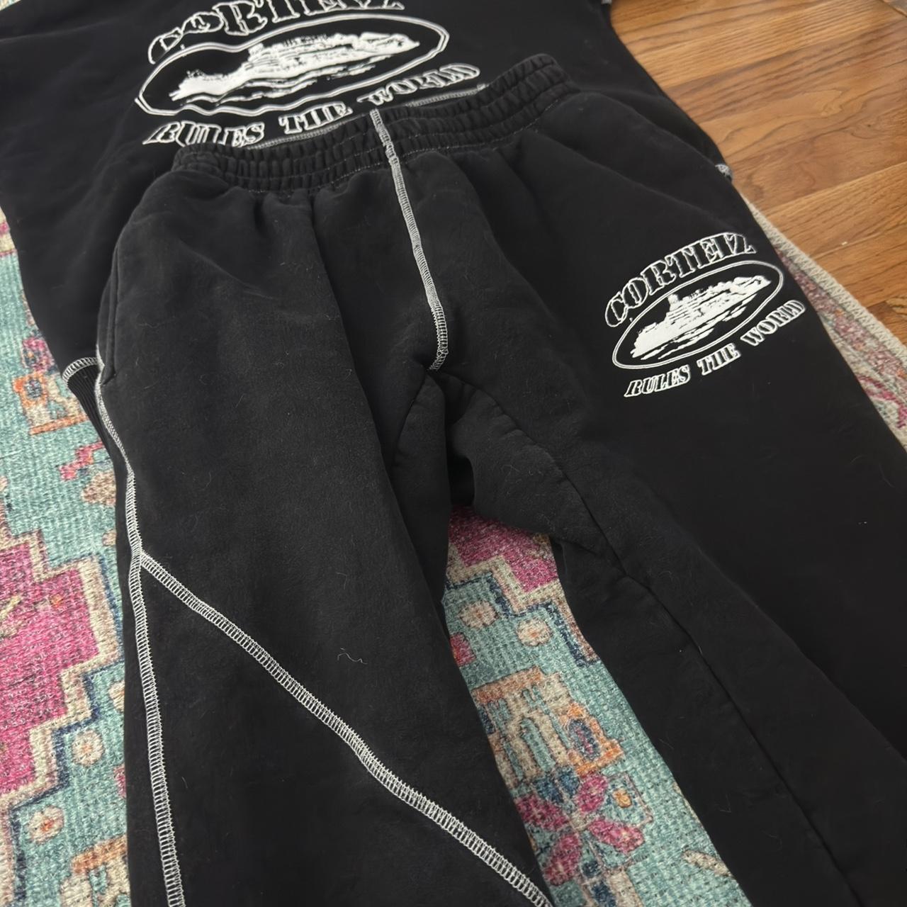 Corteiz Black & White Tracksuit Set Includes both... - Depop