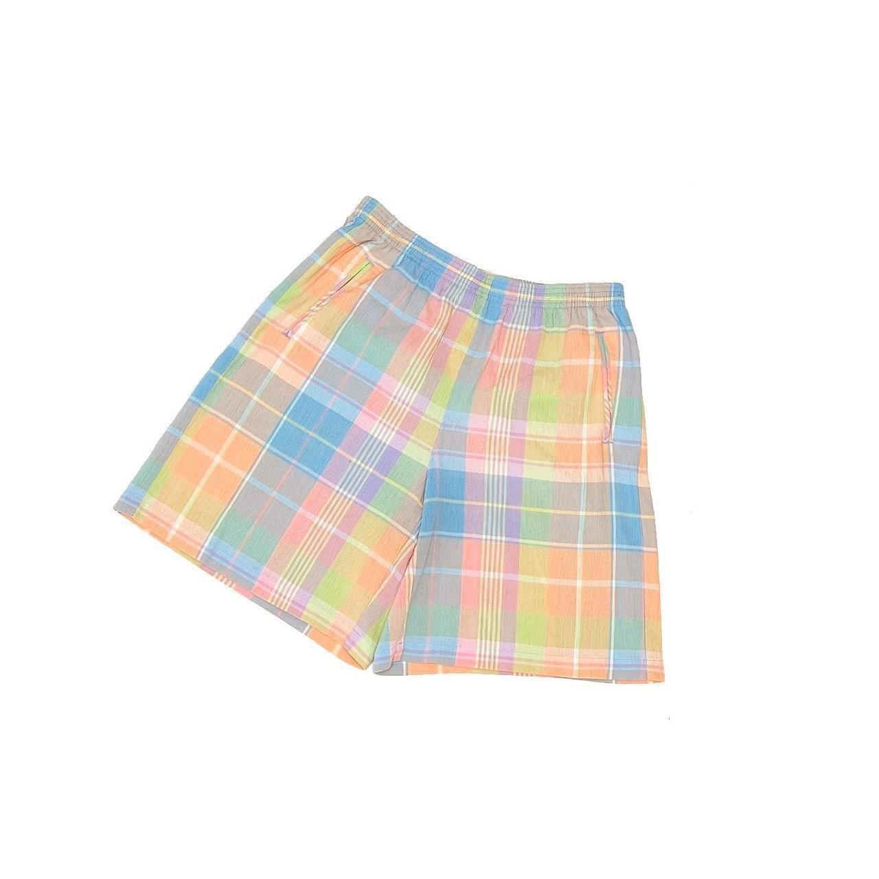 🍑Pastel Check Shorts🍑 Cute vintage 80s Koret... - Depop