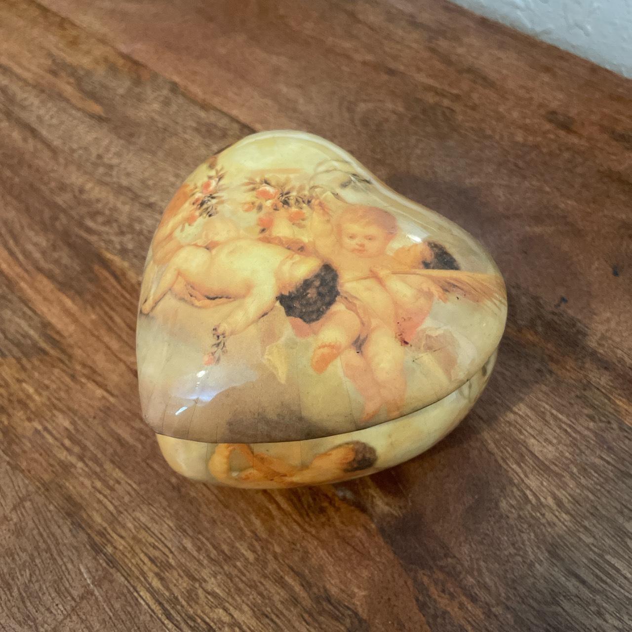 heart shaped angel core box #lana #angelcore... - Depop