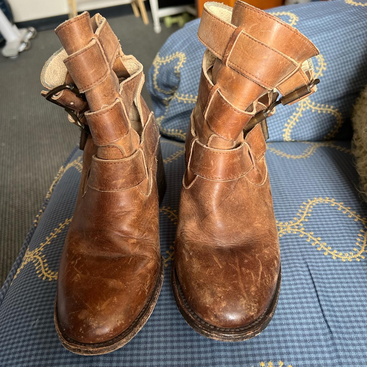 Freebird brand leather ankle boots. Size... - Depop