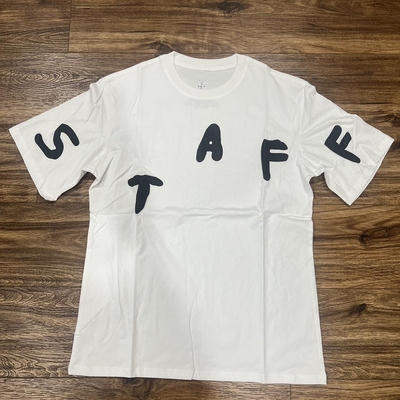 Travis Scott Astrofest Staff 2019 White Tee NEVER... - Depop