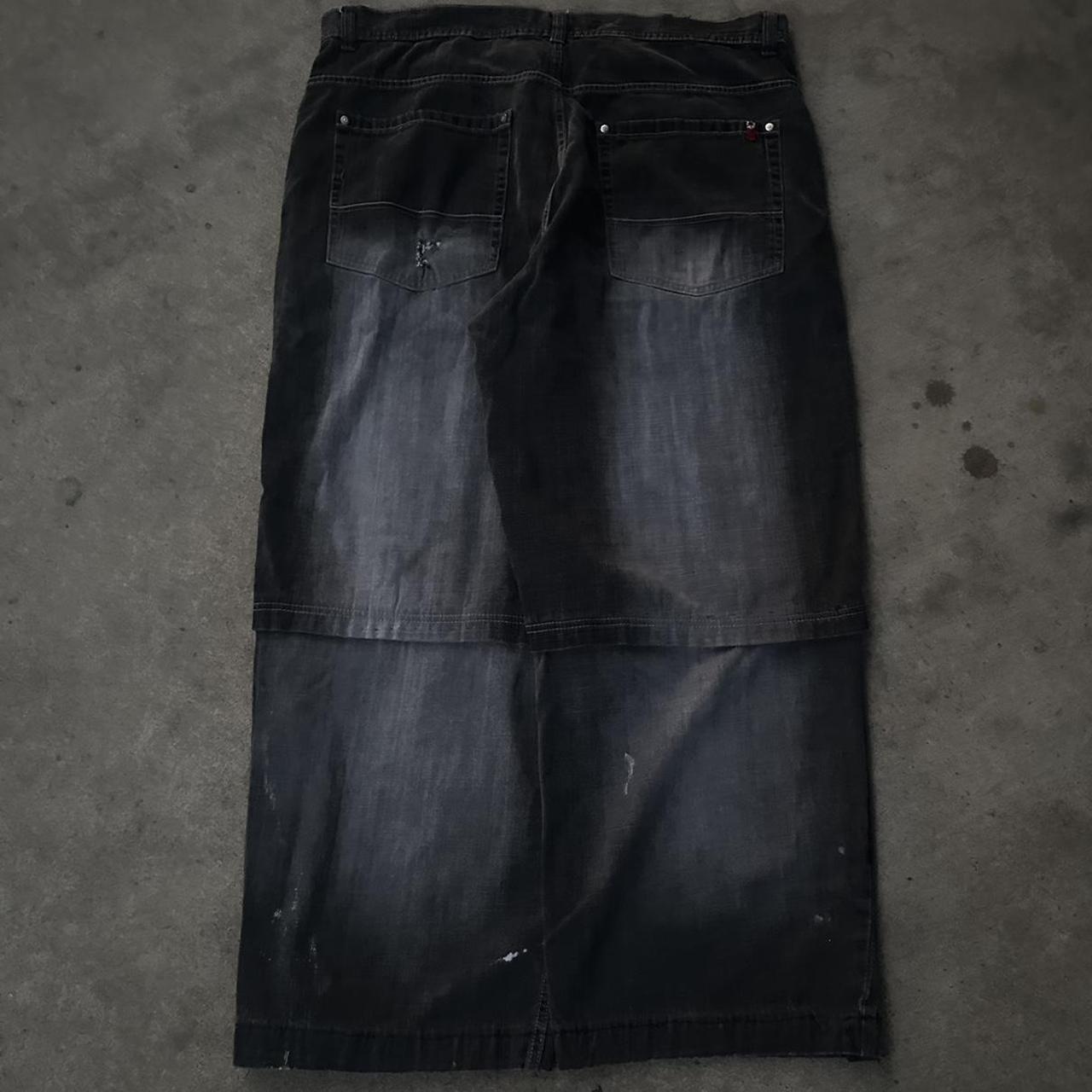 grunge faded double knee southpole red tabs size... - Depop