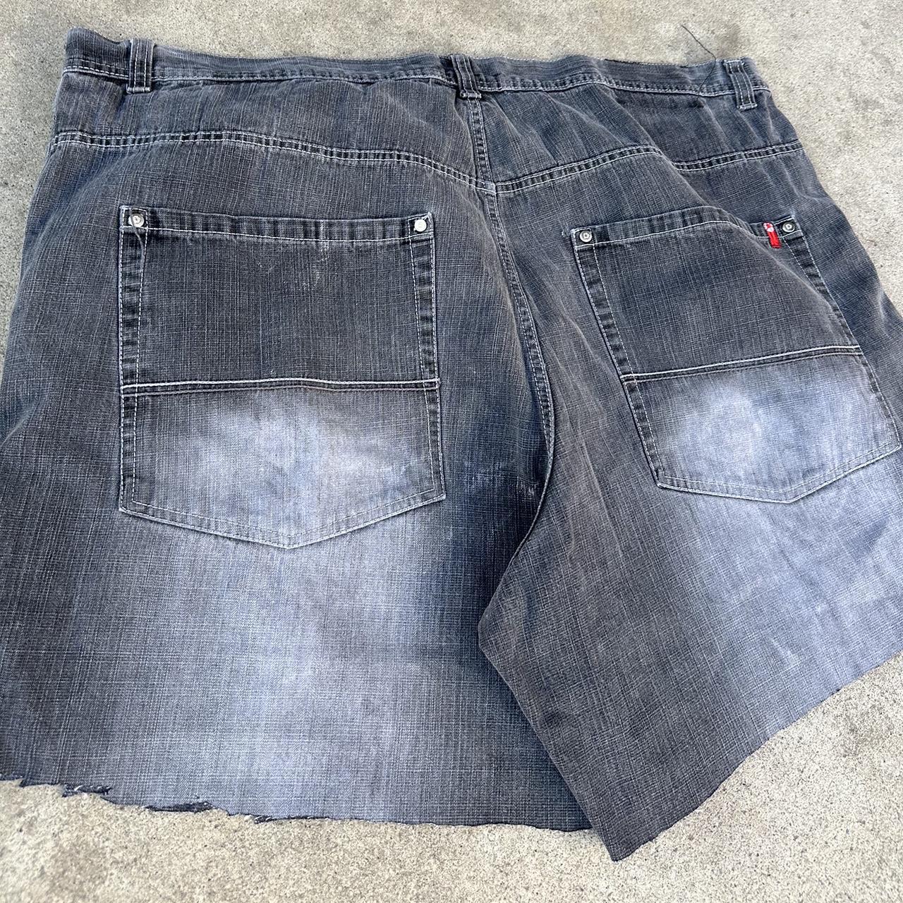 baggy af southpole red tab jorts HAND COMAPRISON... - Depop