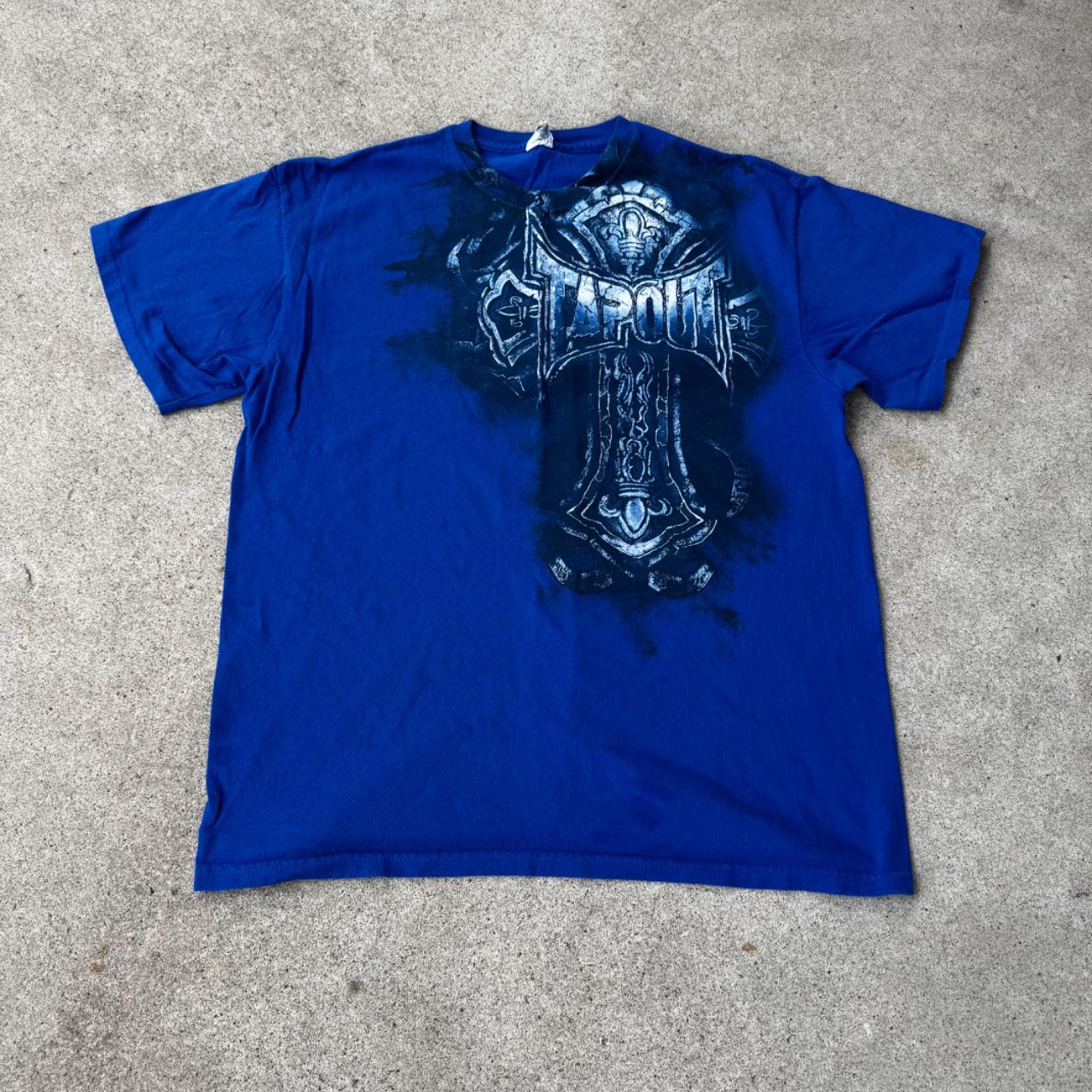 tapout cross shirt size large y2k crazy... - Depop