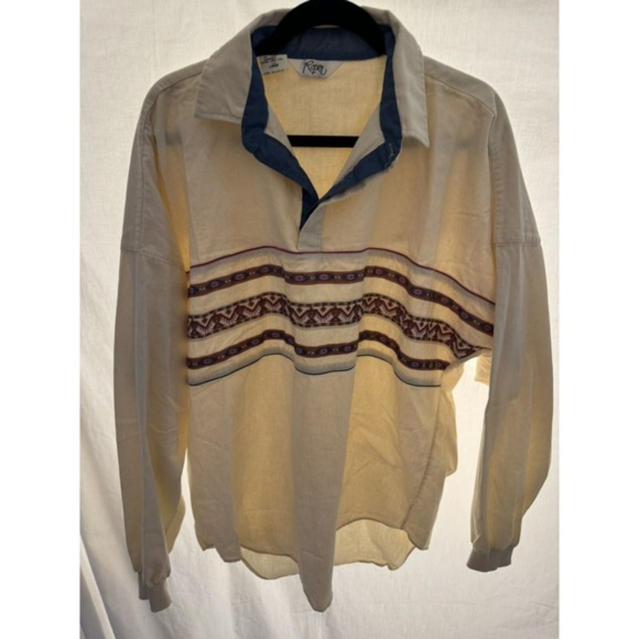 Vintage Roper Wear the West Aztec Cotton Long... - Depop