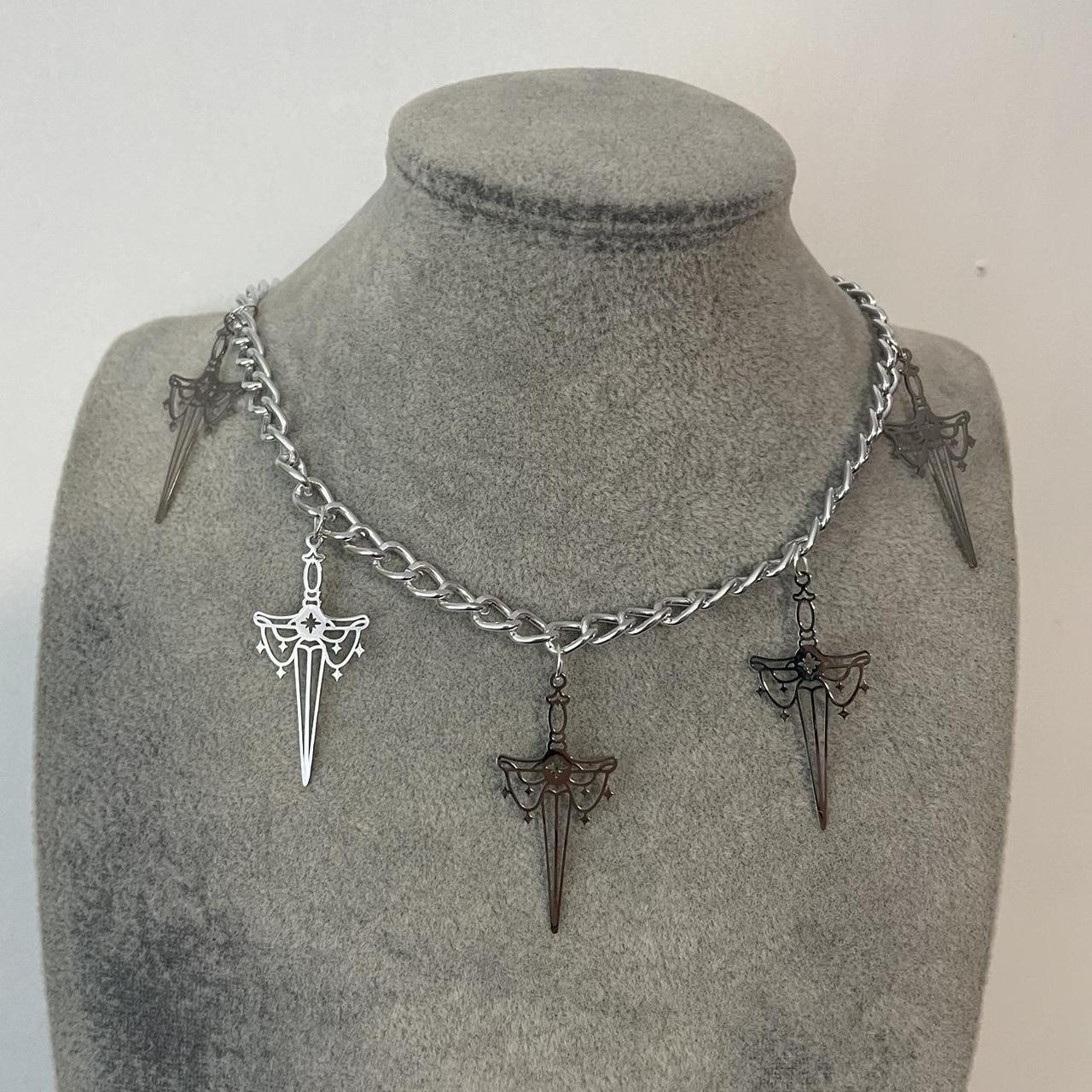 🦌 Handmade dagger chain necklace The Dagger chain... - Depop