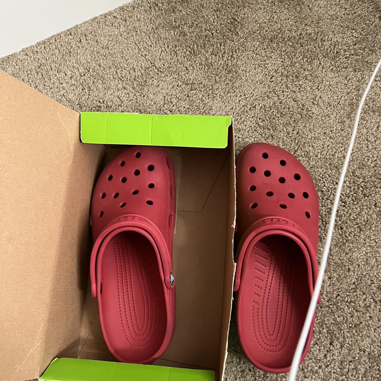 Red crocs #crocs #shoes #red #calm - Depop