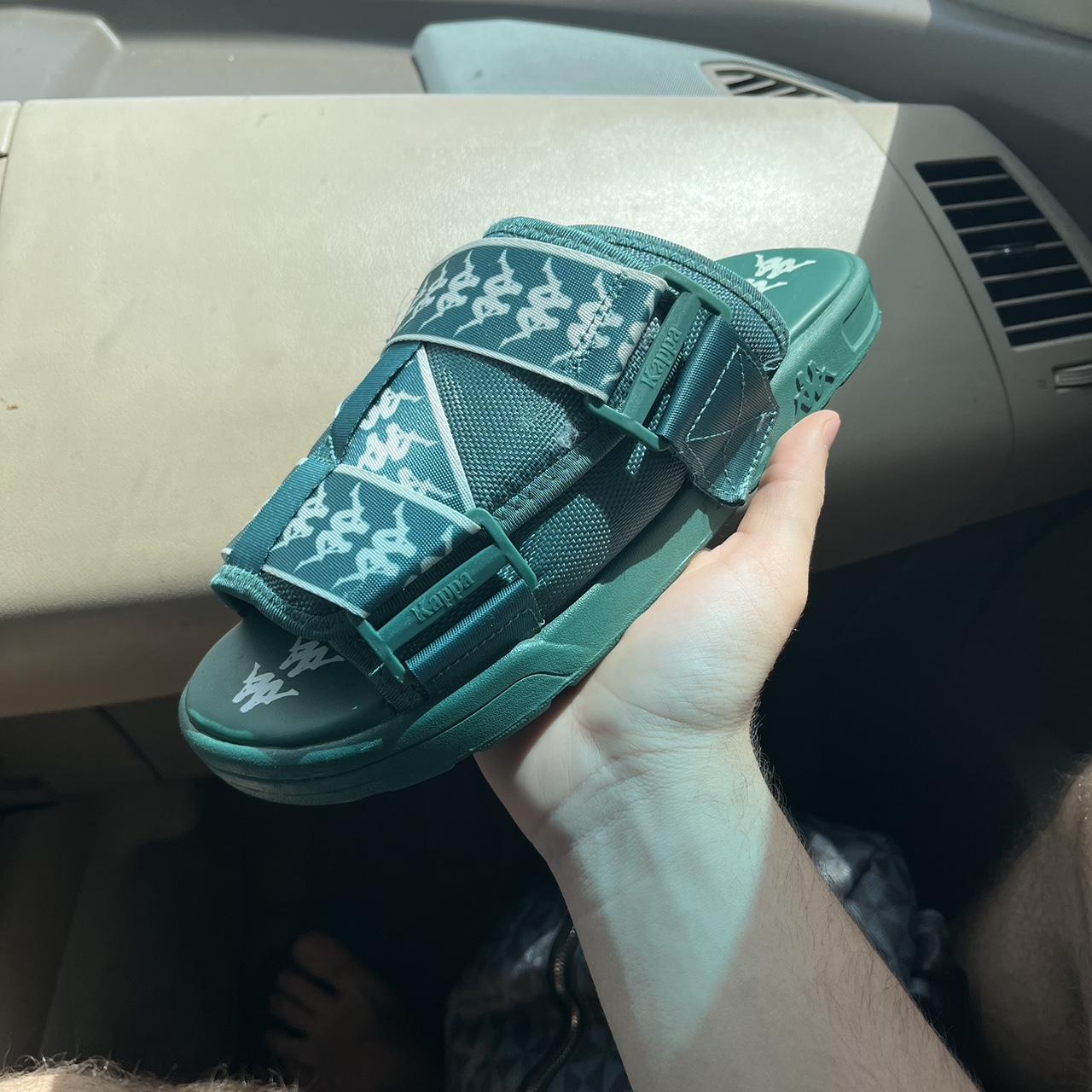 Men’s Green Kappa Slides #kappa #slides... - Depop
