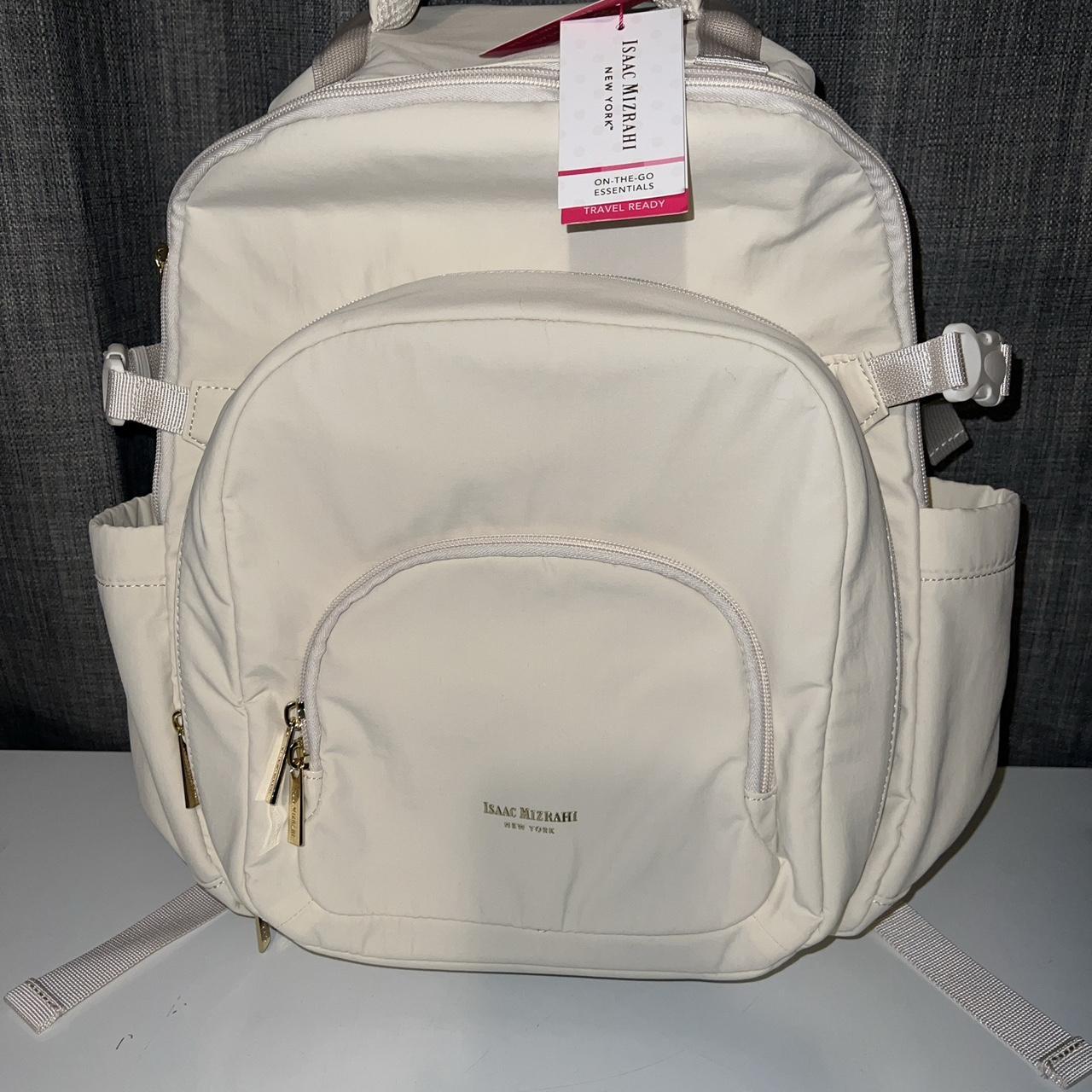 Isaac Mizrahi ivory backpack NWT - Depop