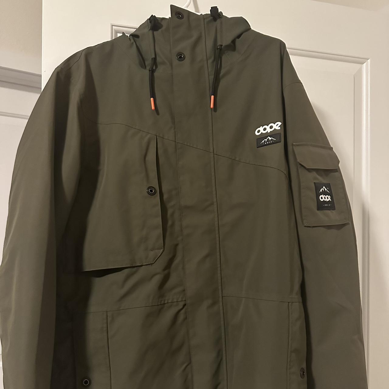 Dope Adept Snowboarding Jacket olive green. Great... - Depop