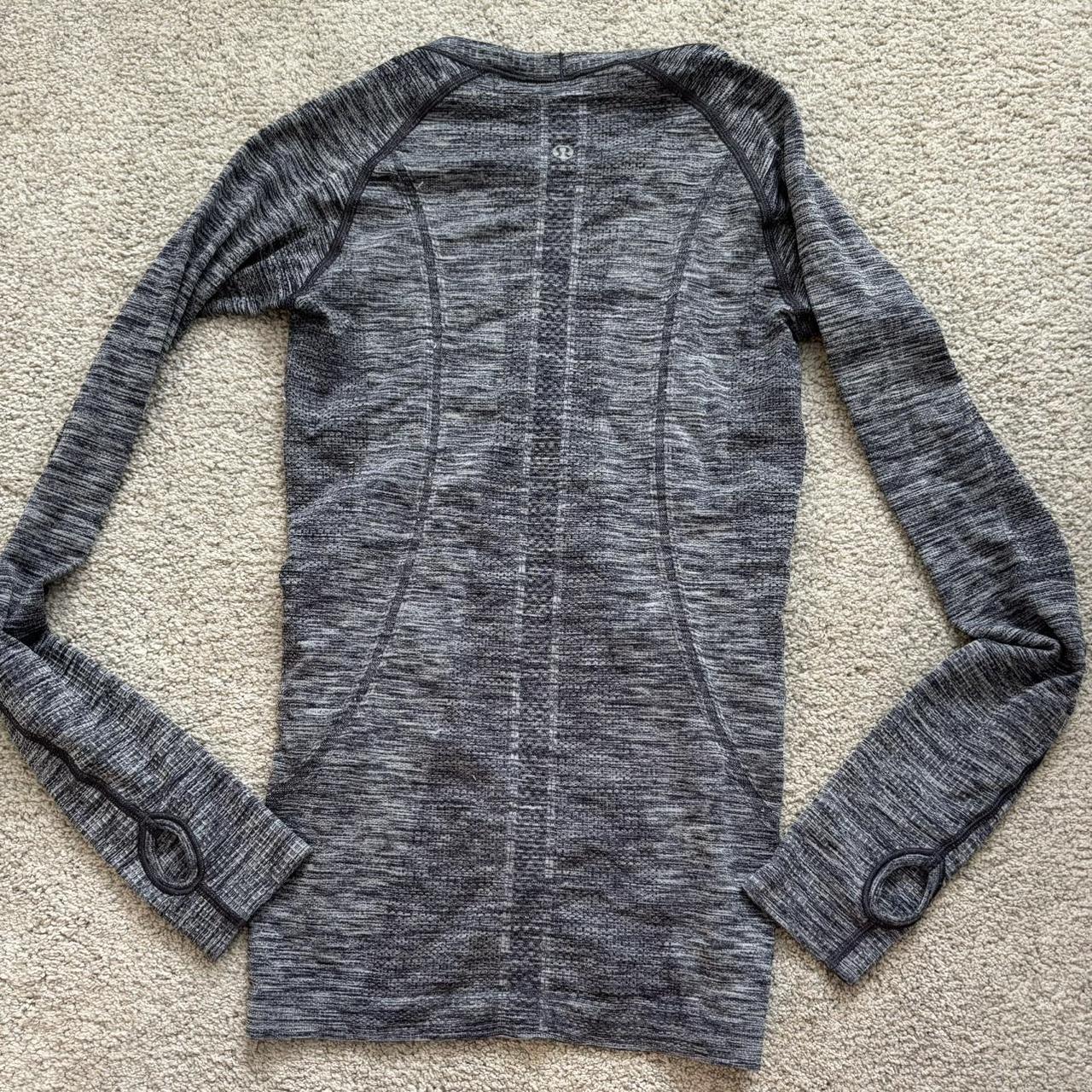Grey lululemon swiftly tech long sleeve #lululemon | Depop