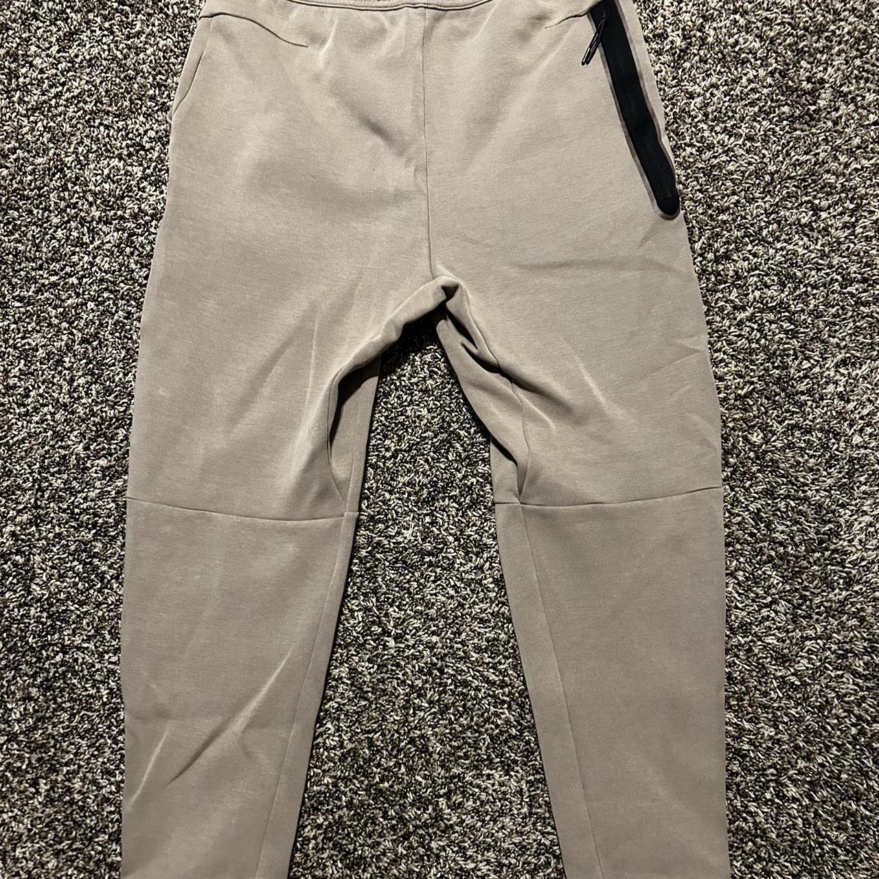 Tan Nike Tech Fleece Pants (size:... - Depop